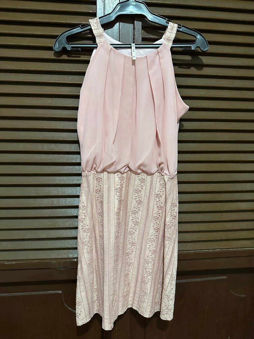 Light pastel pink mini dress, Women's Fashion, Dresses & Sets, Dresses ...