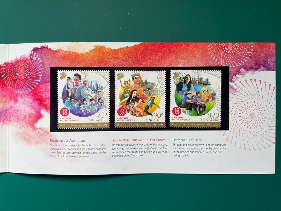 Limited Edition Collectors Stamp - SG50 - A Brighter Future Together ...