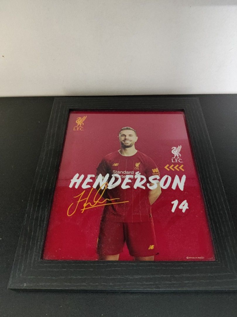 Original Liverpool FC Henderson Photo Frame, Hobbies & Toys ...