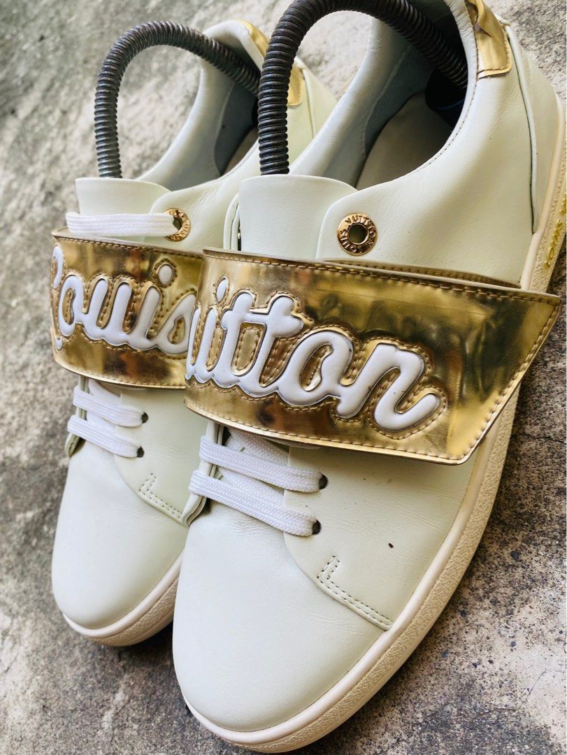 LOUIS VUITTON GOLD FLAP SNEAKER, Women's Fashion, Footwear, Sneakers on ...