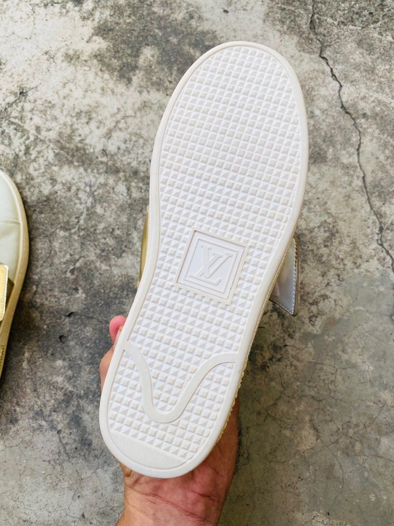 LOUIS VUITTON GOLD FLAP SNEAKER, Women's Fashion, Footwear, Sneakers on ...