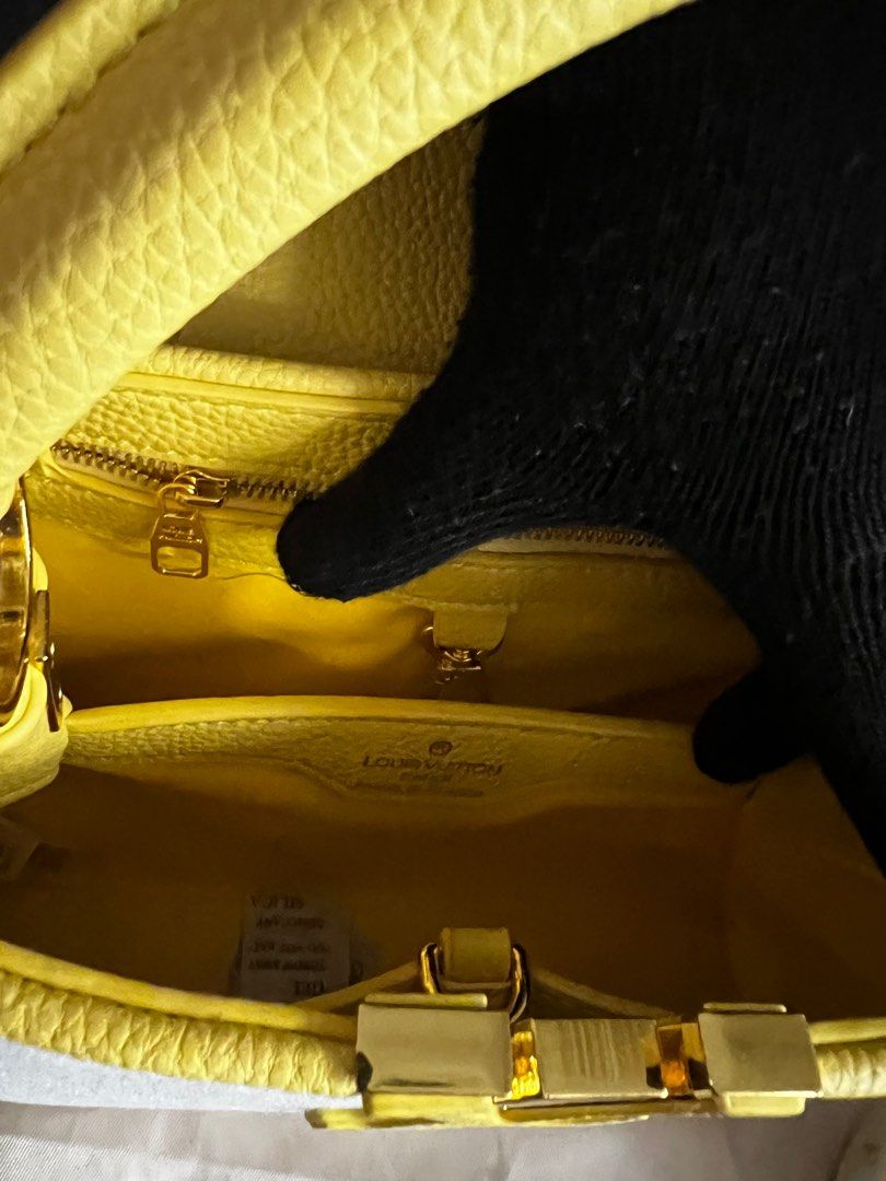 Louis Vuitton Yellow Capucines Bag, Women's Fashion, Bags & Wallets ...