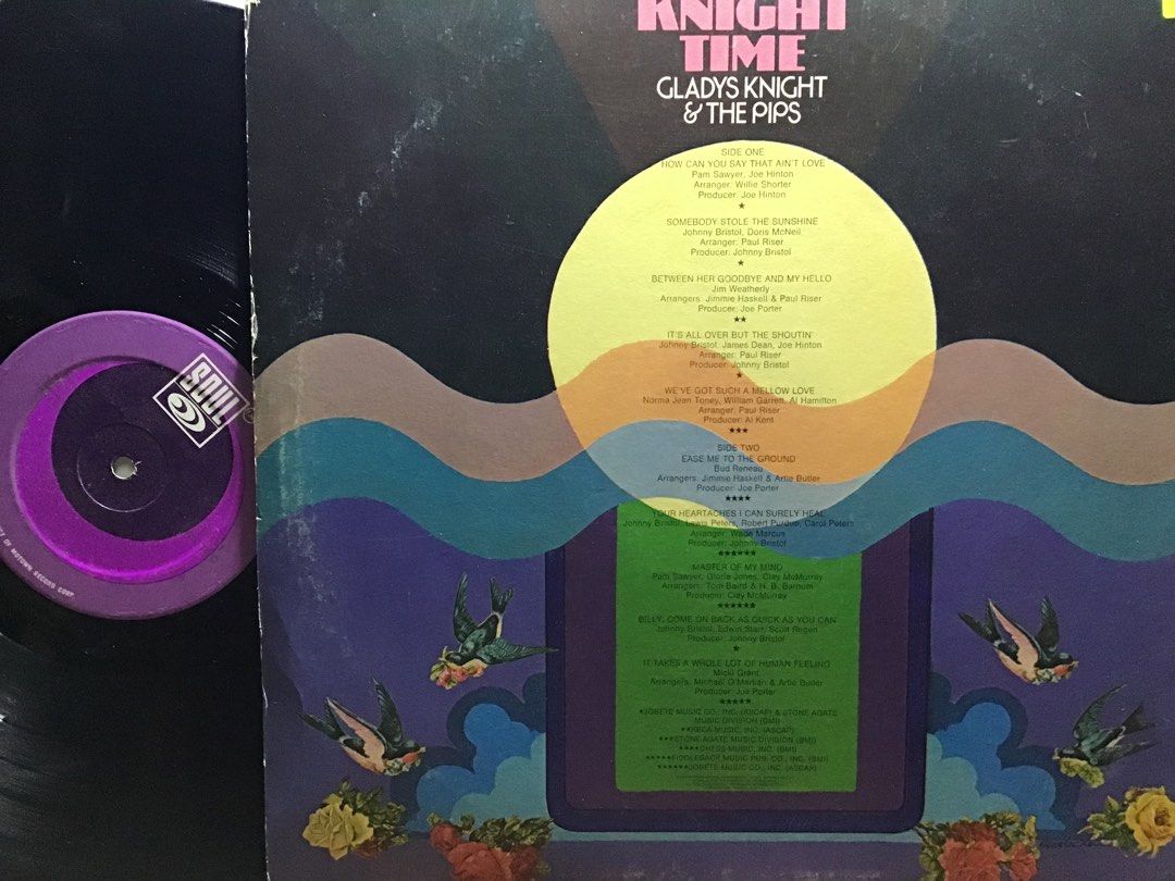 LP Gladys Knight & the Pips - Knight Time OOP US VINYL RECORD Anubis ...