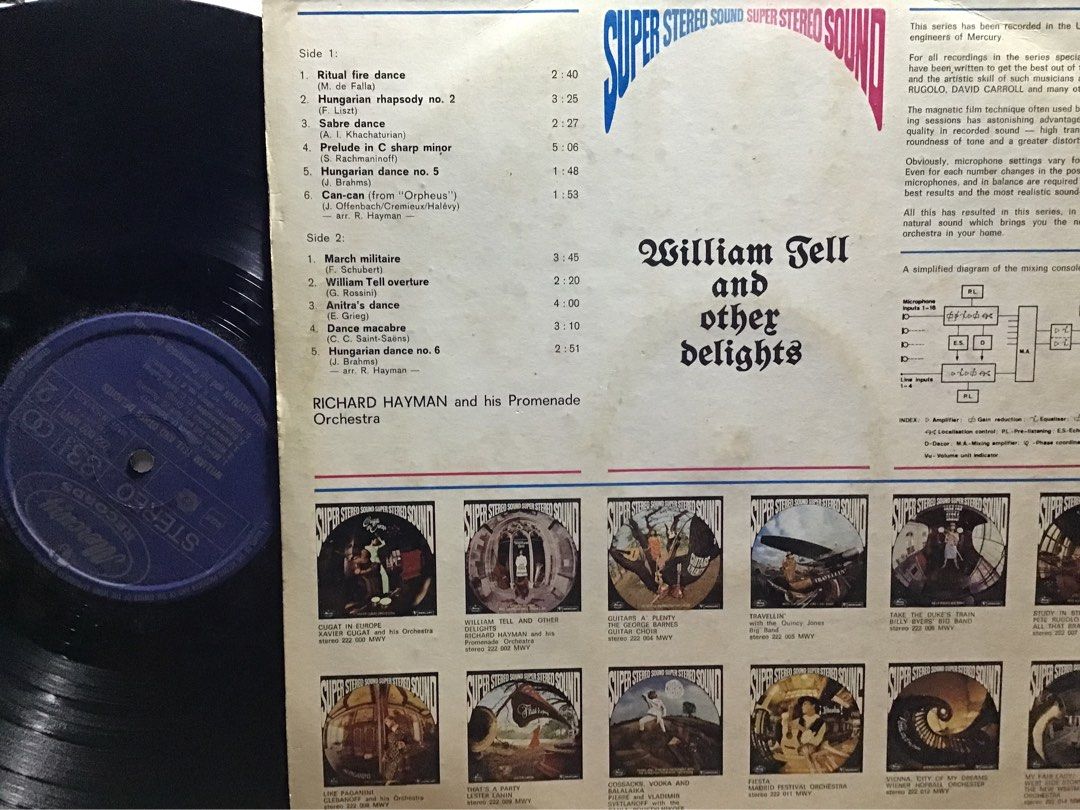 LP Richard Hayman - William Tell OOP Super Stereo Sound VINYL RECORD ...