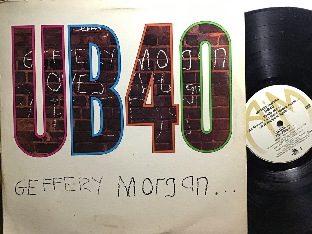 LP UB40 - Geffery Morgan OOP VINYL RECORD Anubis Piring Hitam Reggae ...