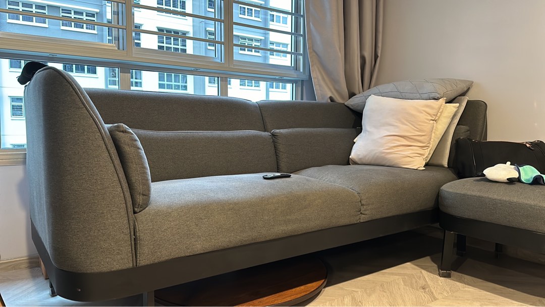 Luna sofa with ottoman (castlery), Furniture & Home Living, Furniture, Sofas on Carousell