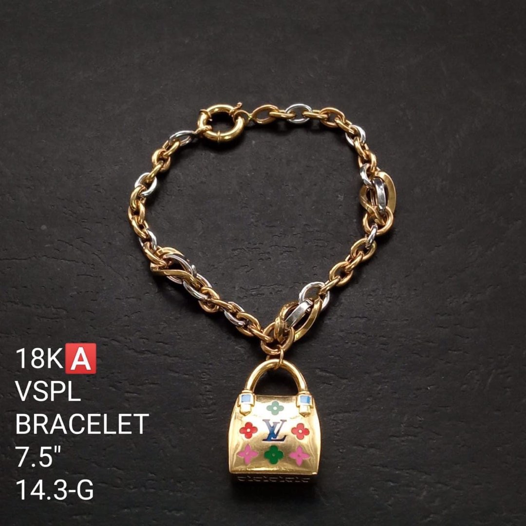 LV Chain Bracelets, Women's Fashion, Jewelry & Organizers, Bracelets on ...