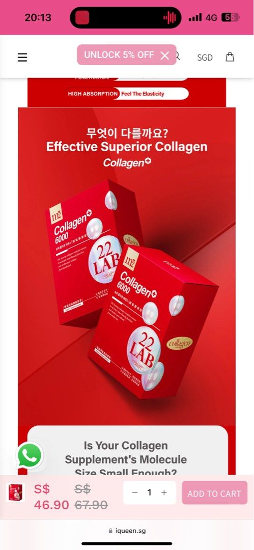 M2 22 Lab collagen 6000, Health & Nutrition, Health Supplements, Health Food, Drinks & Tonics on ...