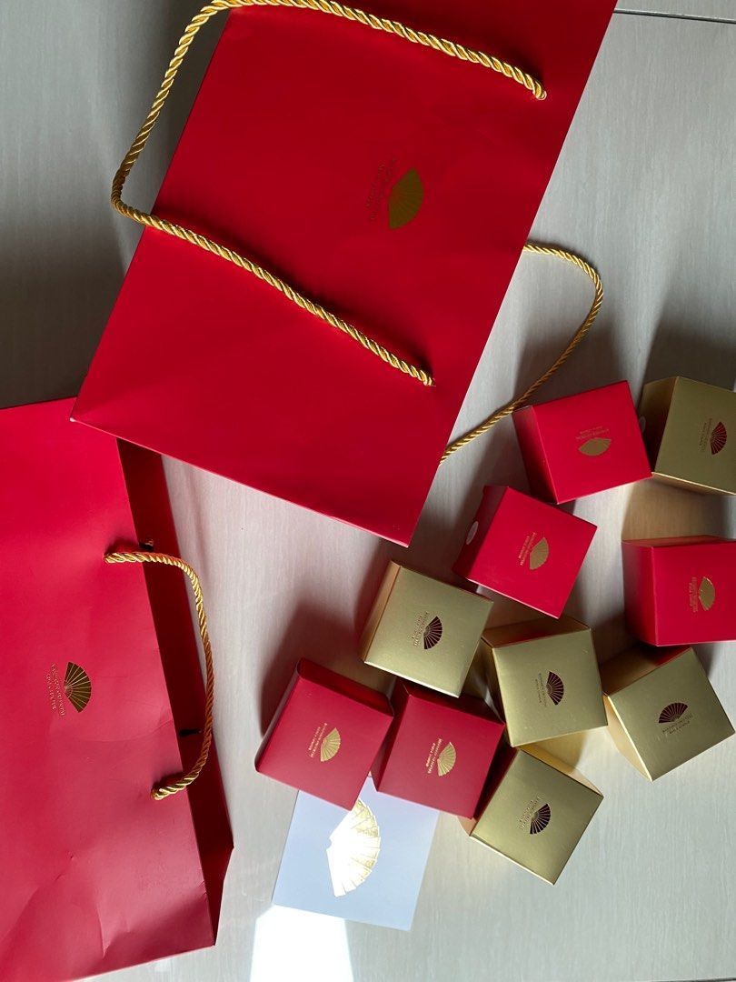 Mandarin oriental paper bags & boxes, Luxury, Accessories on Carousell