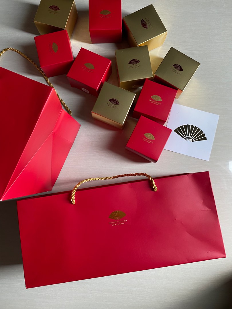 Mandarin oriental paper bags & boxes, Luxury, Accessories on Carousell