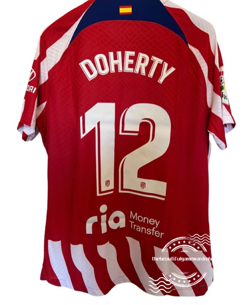 Matt Doherty's Atletico Madrid Match Issue Shirt 2022/23, Men's Fashion ...