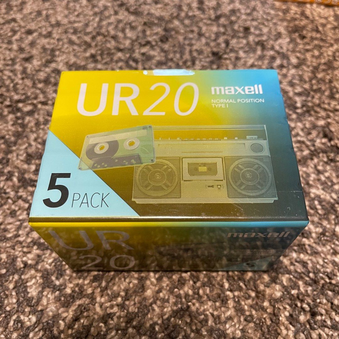 Maxell UR 20 min type I blank cassette tape 5pcs, Hobbies & Toys, Music ...
