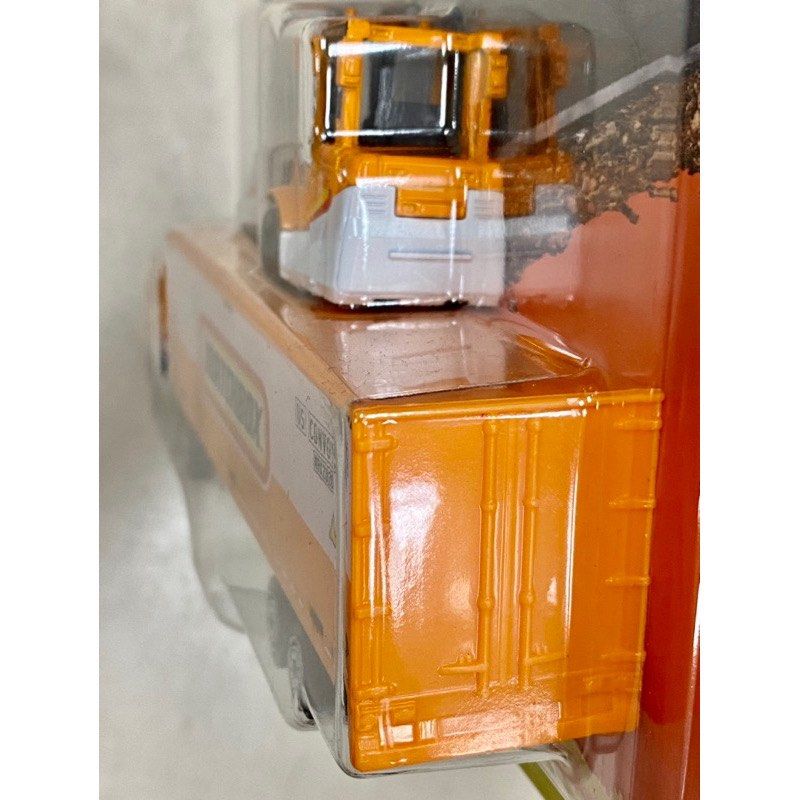 MBX Matchbox Convoys CABOVER BOX TRAILER POWER LIFT Orange Stock Lorry ...
