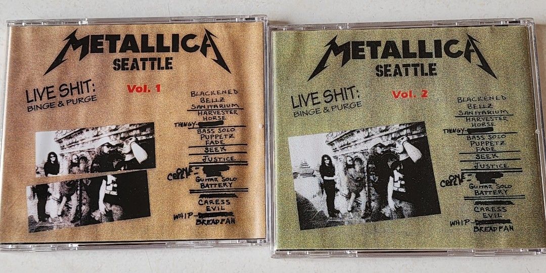Metallica ~ Seattle Vol.1 & 2 ( UNOFFICIAL ALBUM ) 2CD, Hobbies & Toys ...