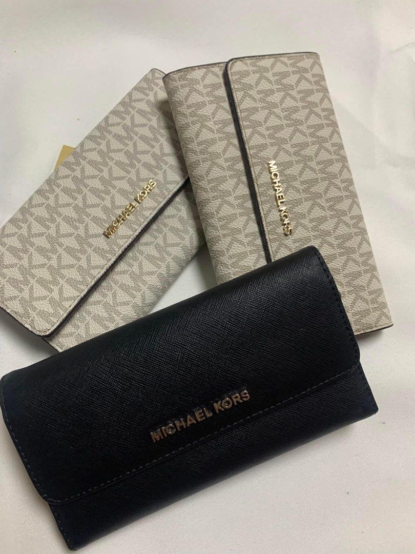 Mk trifold wallet, Luxury, Bags & Wallets on Carousell
