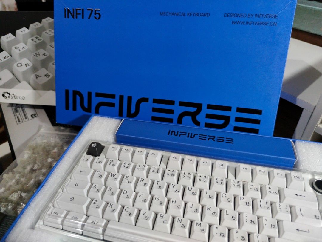 Modded INFI75 (AKKO BOW, AKKO 9009, KTT Kang White V4, Gateron Oil King ...