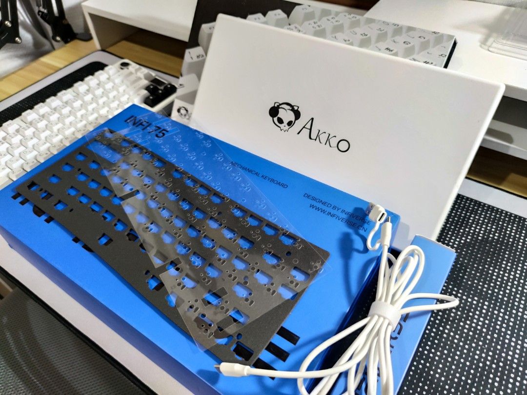 Modded INFI75 (AKKO BOW, AKKO 9009, KTT Kang White V4, Gateron Oil King ...