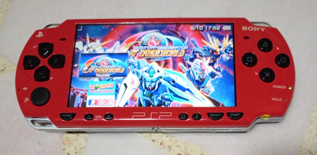 Modded PSP 2000 Gundam Neon Red for Sale, Video Gaming, Video Game ...