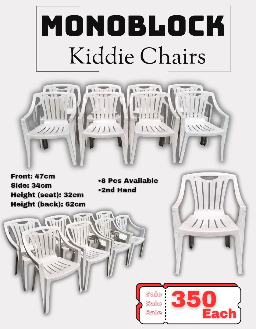 Monoblock Kiddie Chairs, Furniture & Home Living, Furniture, Chairs on ...