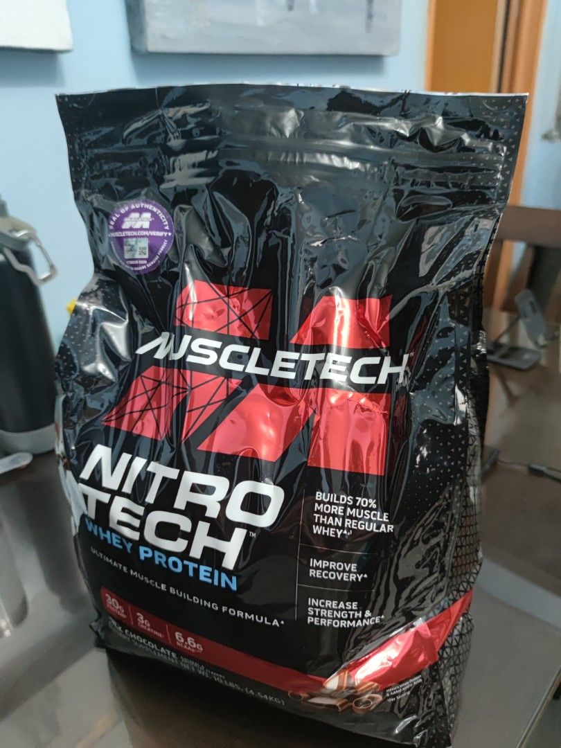 Muscletech Whey Protein 10lbs., Health & Nutrition, Health Supplements ...
