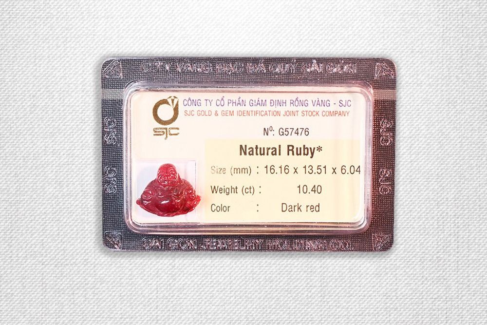 Natural Dark Red Ruby Feng Shui Smilling Happy Good Luck Statue G57476 ...
