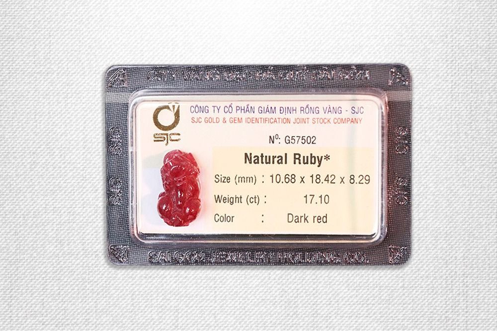 Natural Dark Red Ruby Feng Shui Wealthy Good Luck Attract Pixiu G57502 ...