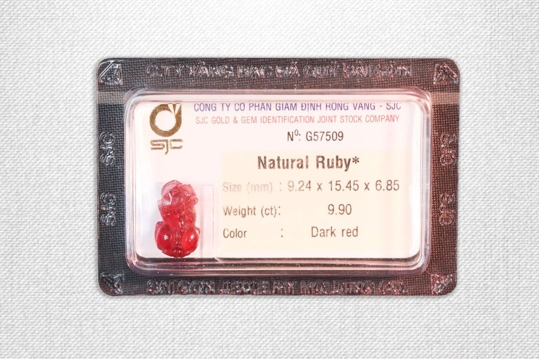Natural Red Ruby Feng Shui Wealthy Good Luck Attract Pixiu 57509, Women ...