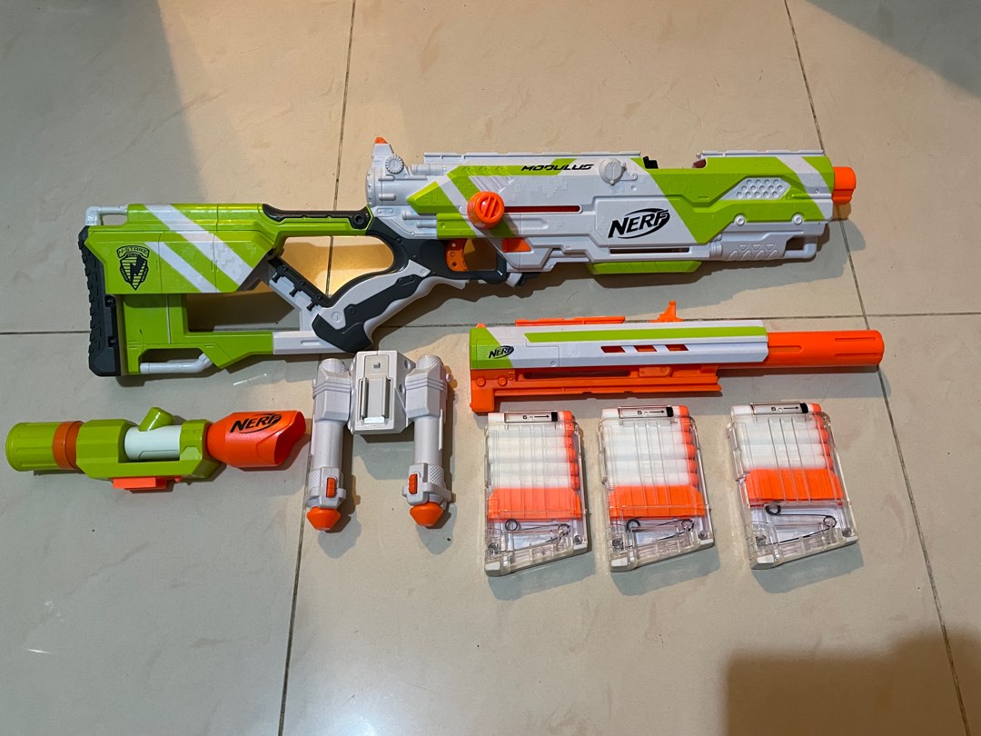 Nerf Longstrike Modulus, 興趣及遊戲, 玩具 & 遊戲類 - Carousell