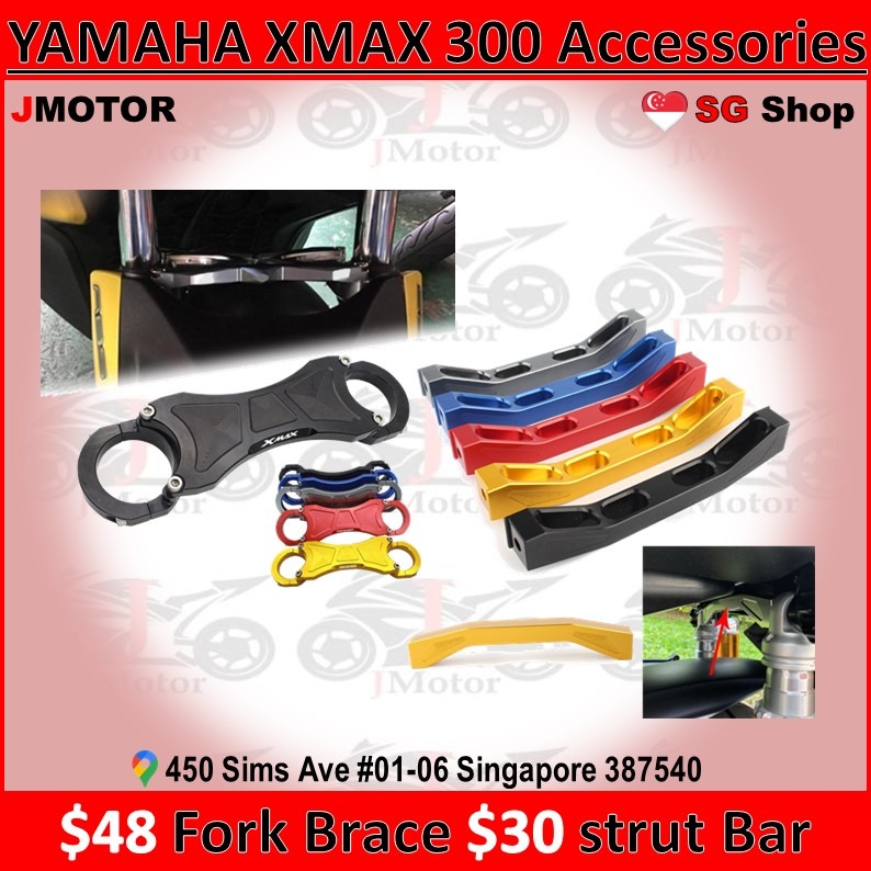 new xmax Fork Brace Rear Strut Bar, Motorcycles, Motorcycle Accessories ...