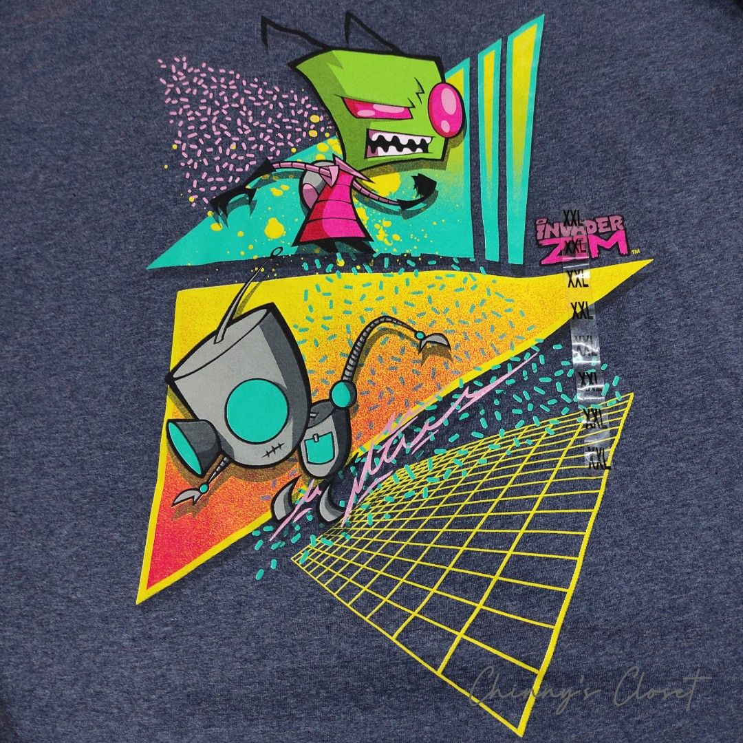 NICKELODEON Invader Zim Men's Graphic T-shirt, Men's Fashion, Tops ...