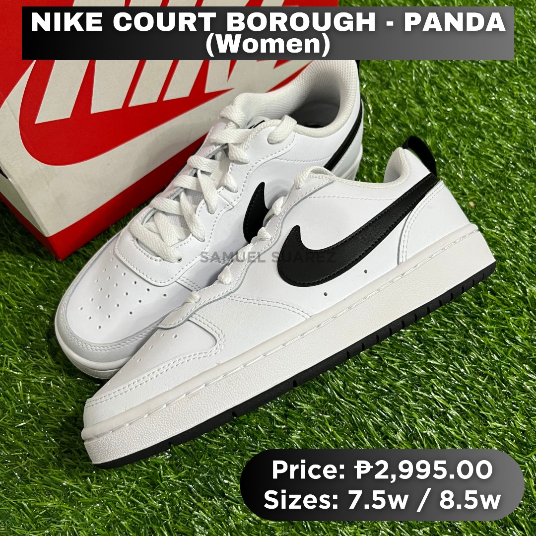 NIKE COURT BOROUGH - PANDA (Women), Women's Fashion, Footwear, Sneakers ...