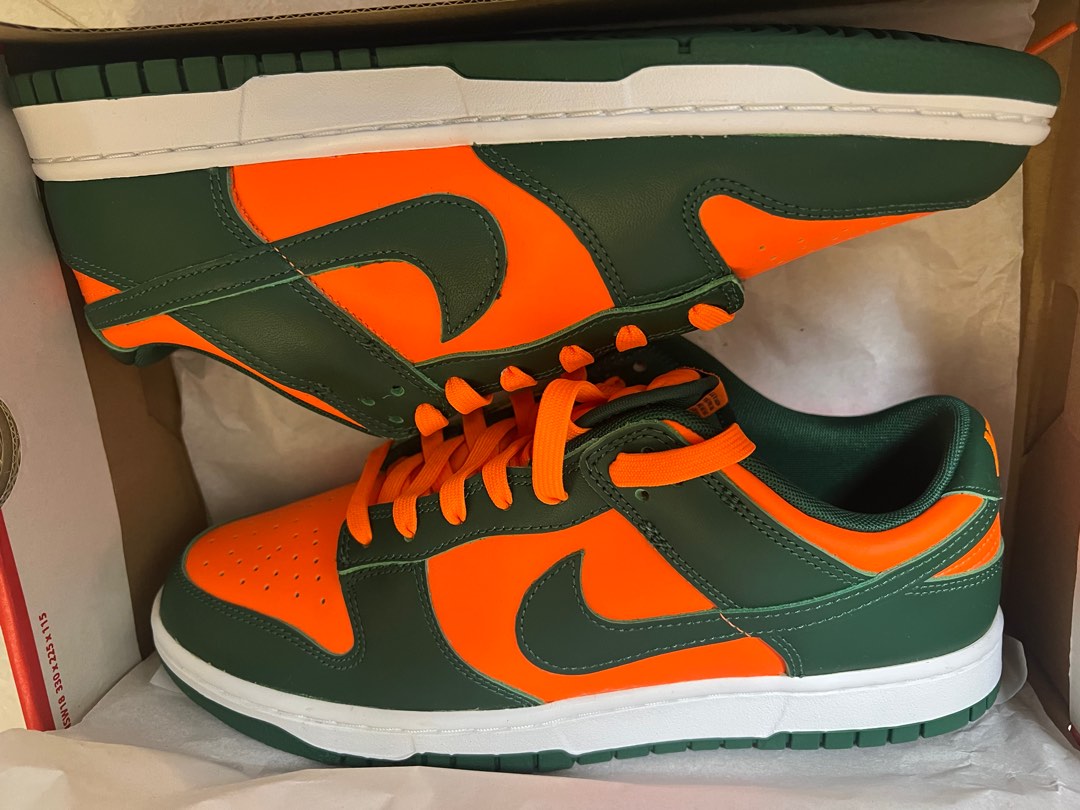 Nike dunk low retro green us 10 orange vert gorge japan Osaka ts clot ...