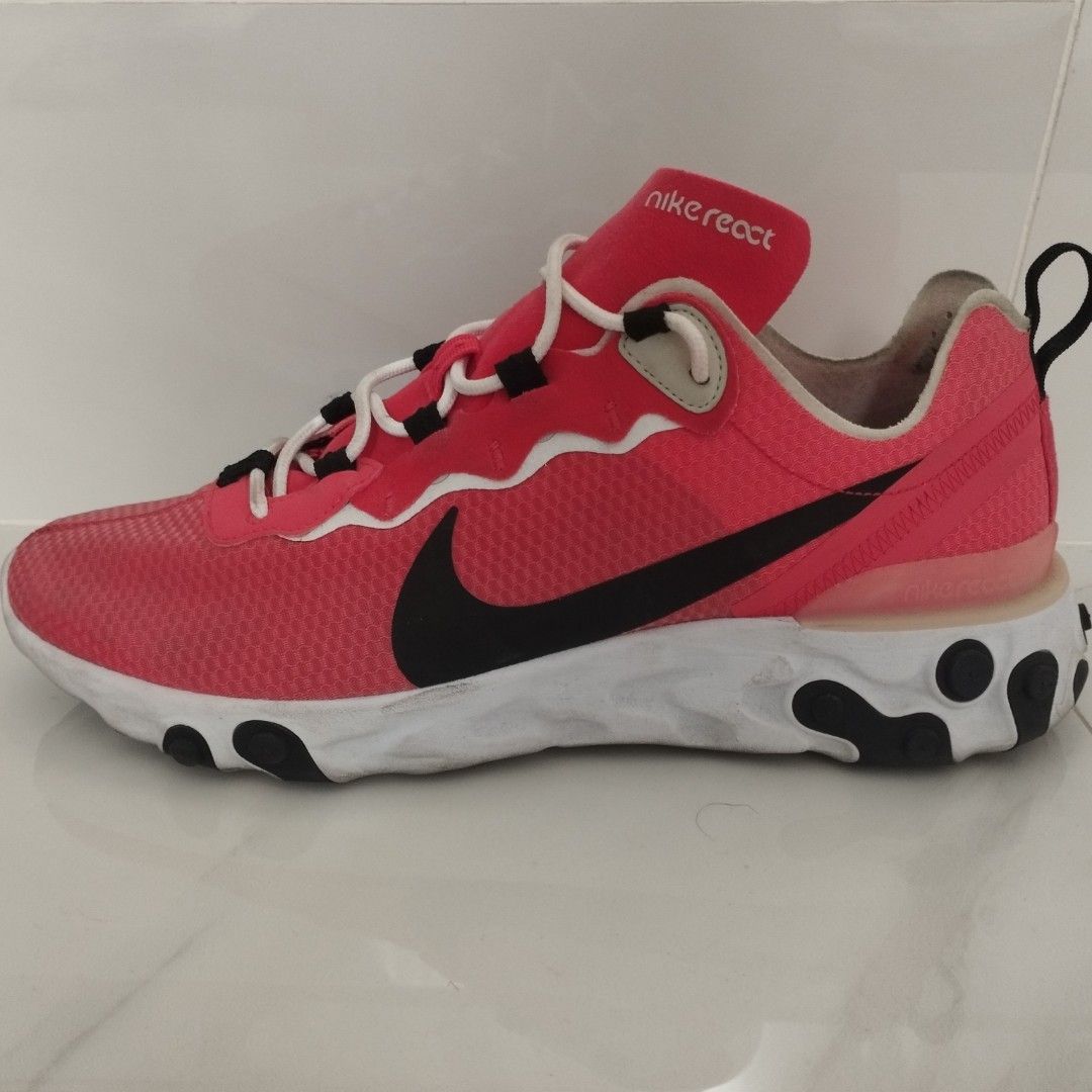 Nike React Element 55 SE Ember Glow (CI3831-800) Original, Fesyen Pria ...