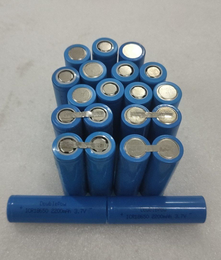 Normal DoublePow Rechargeable 18650 Fan Batteries Flat Heads only, TV ...