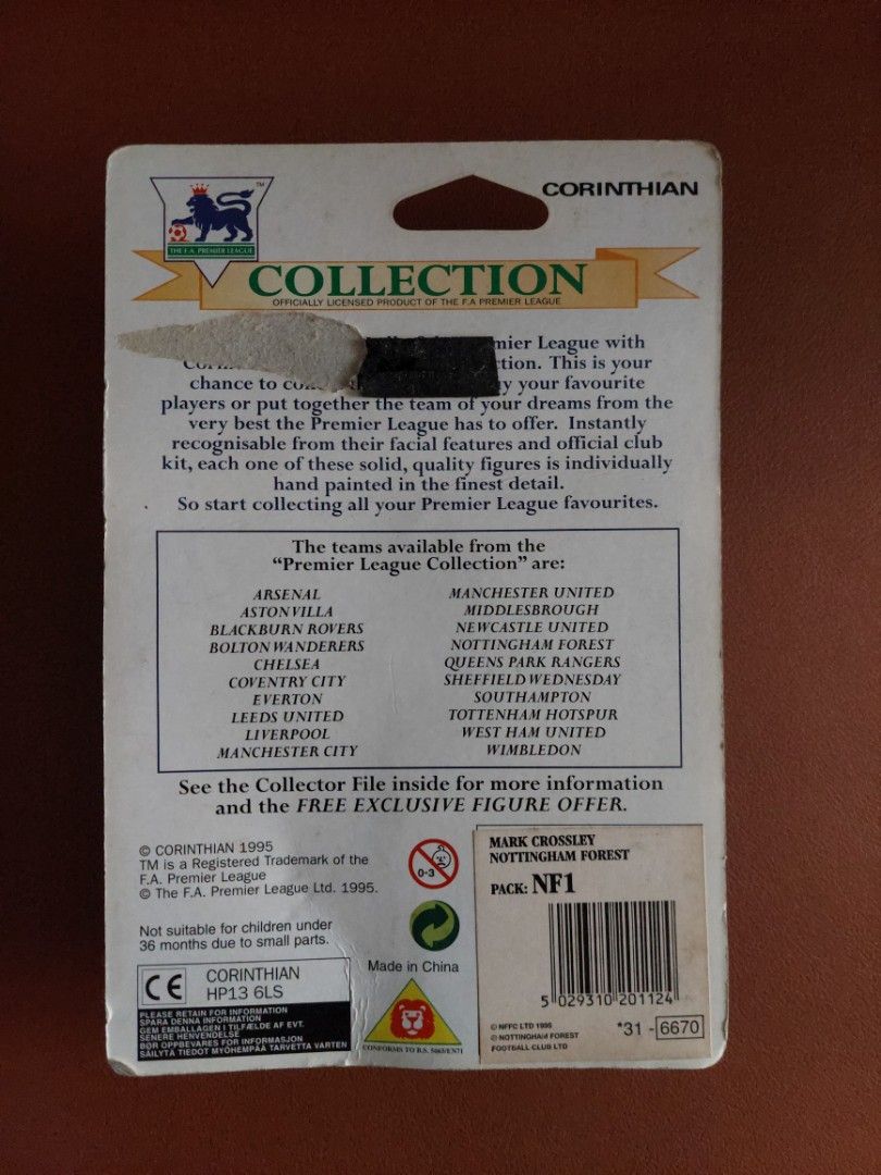 Nottingham Forest corinthian figure Mark crossley., Hobbies & Toys ...