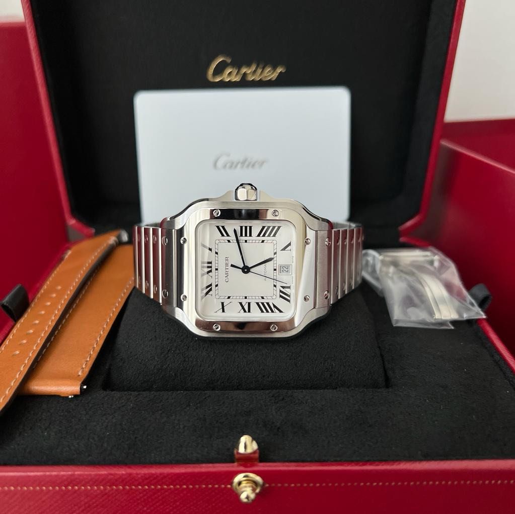 Oct 23 Medium Cartier Santos de Cartier Medium, Luxury, Watches on ...