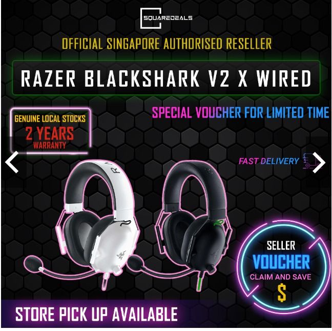 (FREE DELIVERY) DEC PROMO | Razer Blackshark V2 X Multi Platform Wired ...