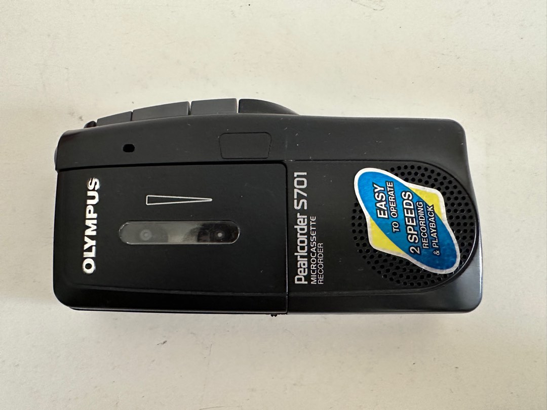 Olympus Pearlcorder S701 MicroCassette Voice Recorder Dictaphone Dictation BLACK, Audio, Voice ...