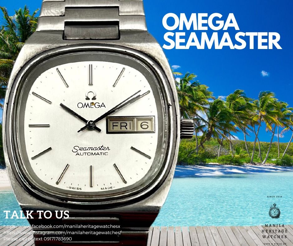 Omega Seamaster TV Dial, Luxury, Watches on Carousell