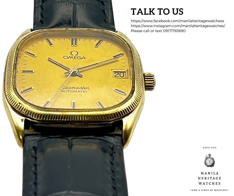 Omega Seamaster Tv Dial, Luxury, Watches on Carousell