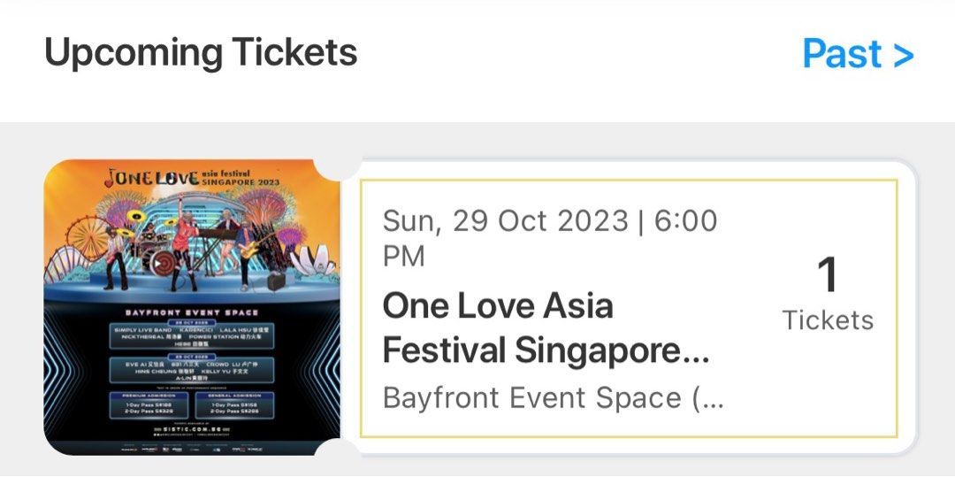 One Love Asia Festival Singapore, Tickets & Vouchers, Event Tickets on ...