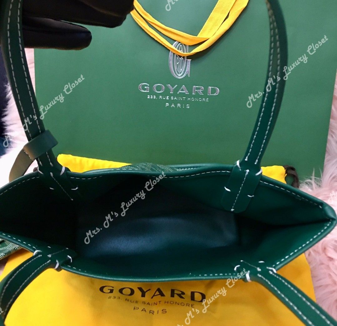 Goyard Mini Anjou French Bulldog in Special Color Green, Women's ...