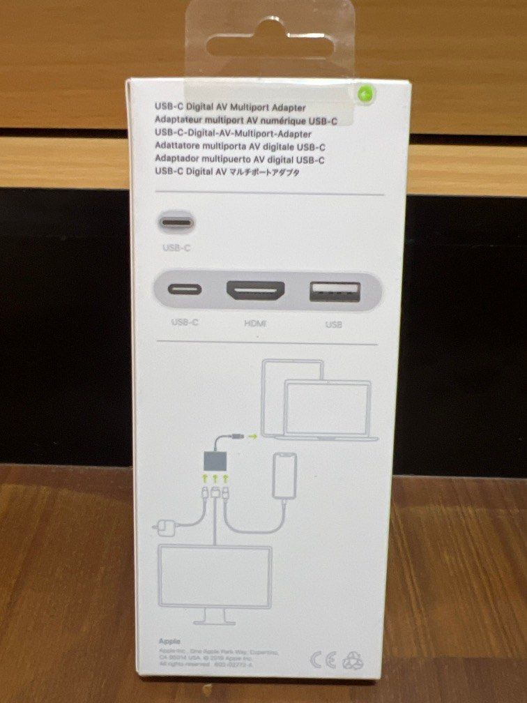 Original Apple USB-C Digital AV Multiport Adapter, Computers & Tech ...