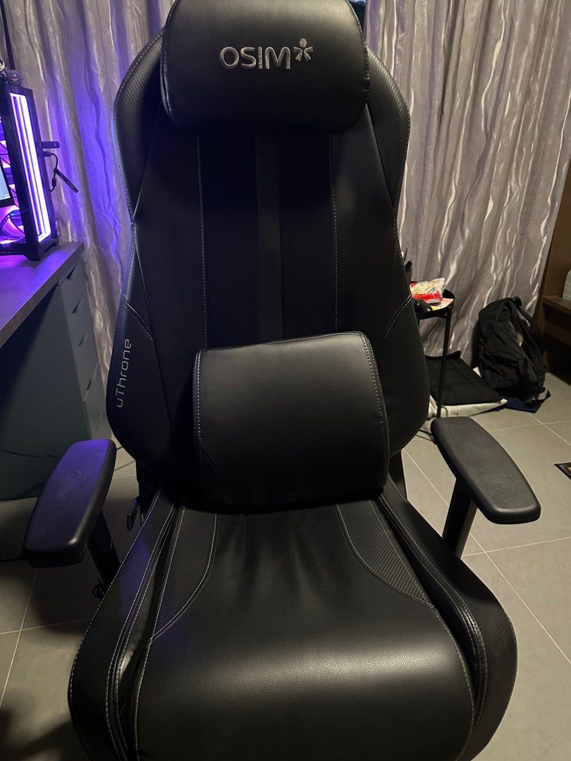 OSIM UThrone Massage Gaming Chair, Furniture & Home Living, Furniture ...