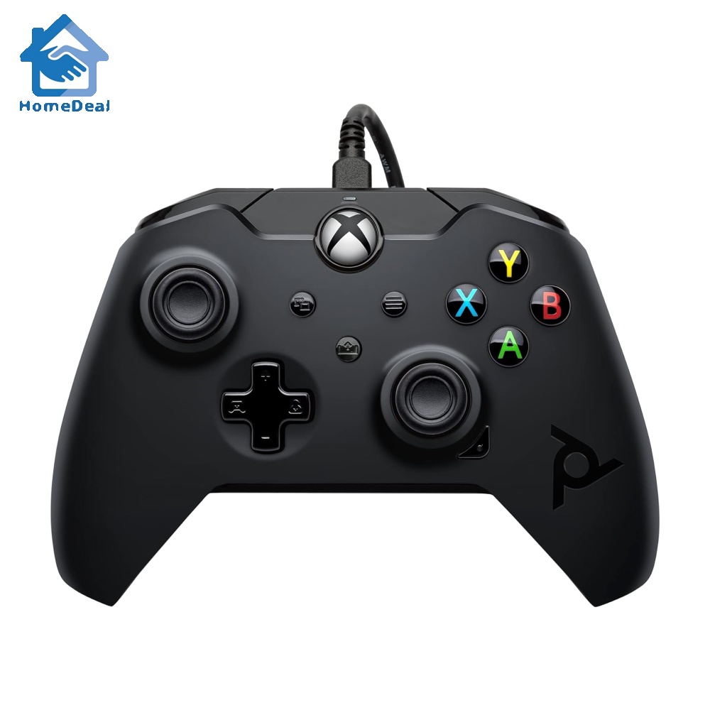 PDP Gaming Wired Controller: Raven Black - Xbox Series X|S, Xbox One ...