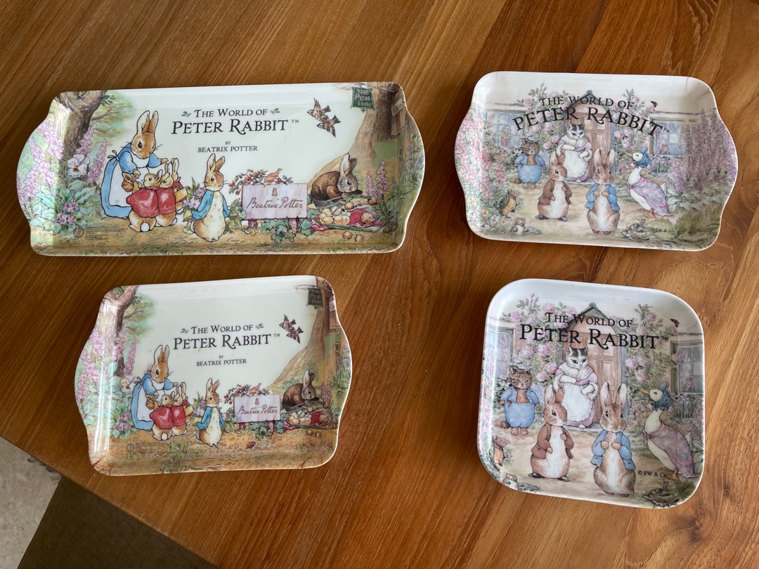 Peter rabbit trays, Furniture & Home Living, Kitchenware & Tableware ...