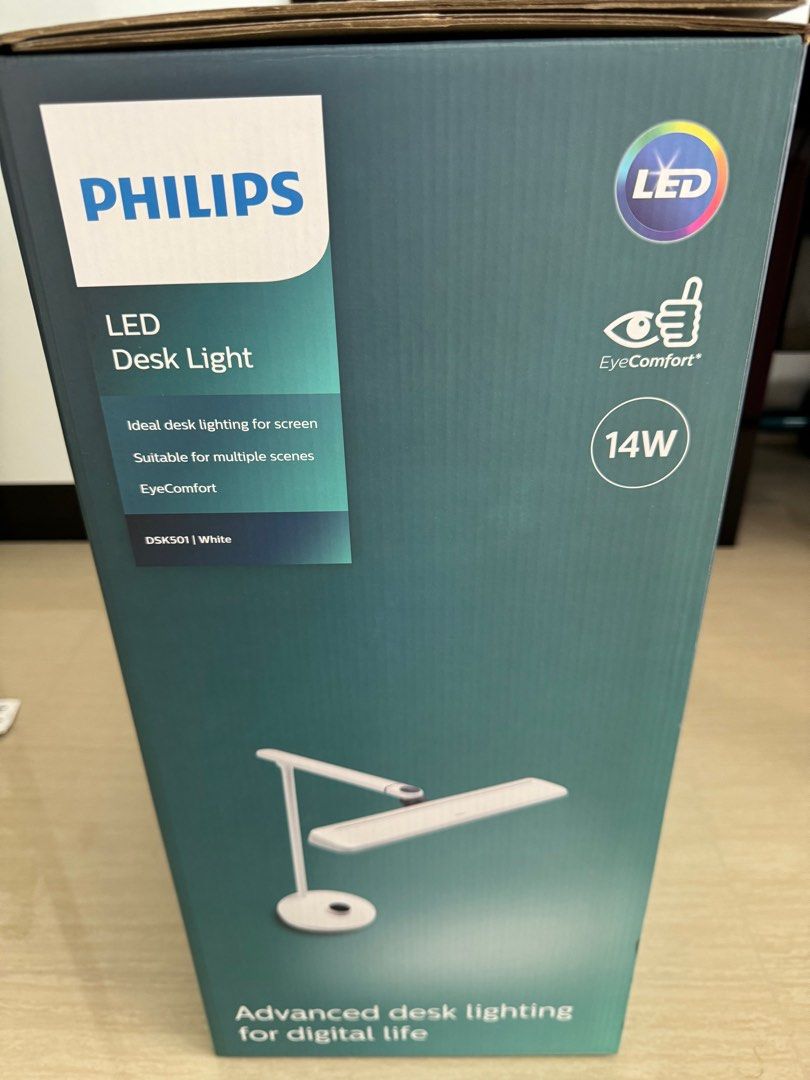 Philip VDTMate LED Desk Light DSK501 white, Furniture & Home Living ...