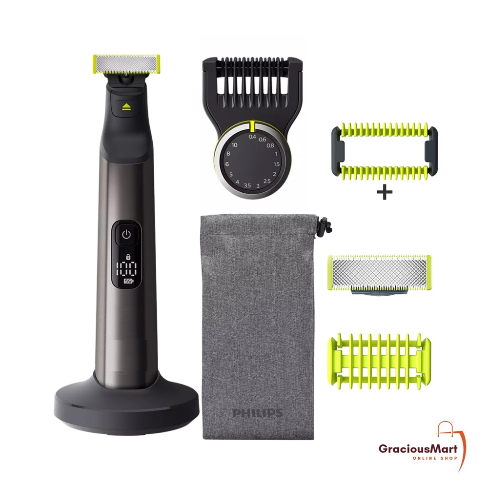 Philip Norelco OneBlade Pro Kit, Hybrid Electric Trimmer and Shaver ...
