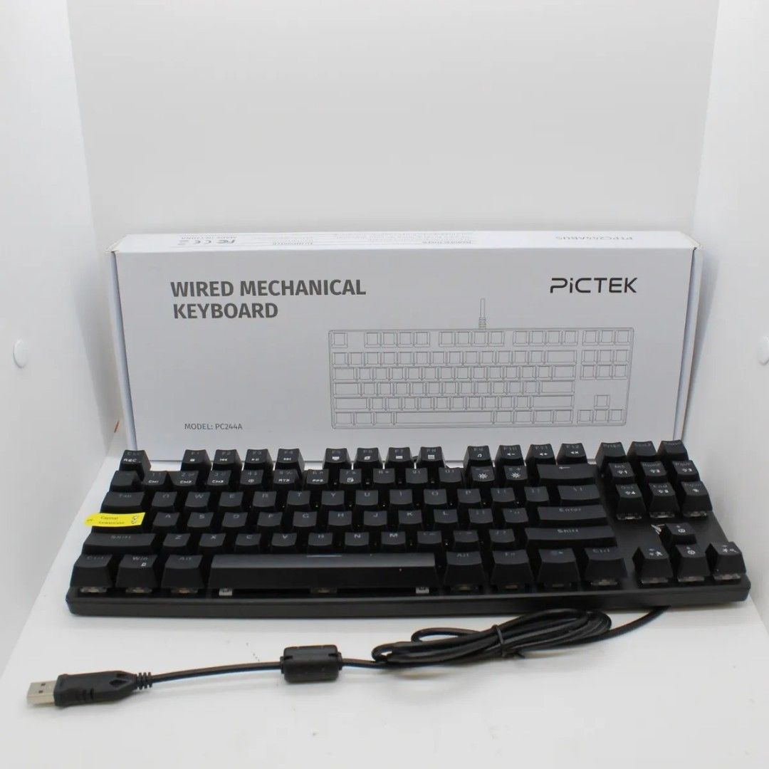 PICTEK PC244A Wired Mechanical Gaming Keyboard with Rainbow ...