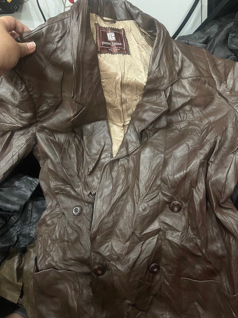 pierre balmain leather jacket, Women's Fashion, Coats, Jackets and ...